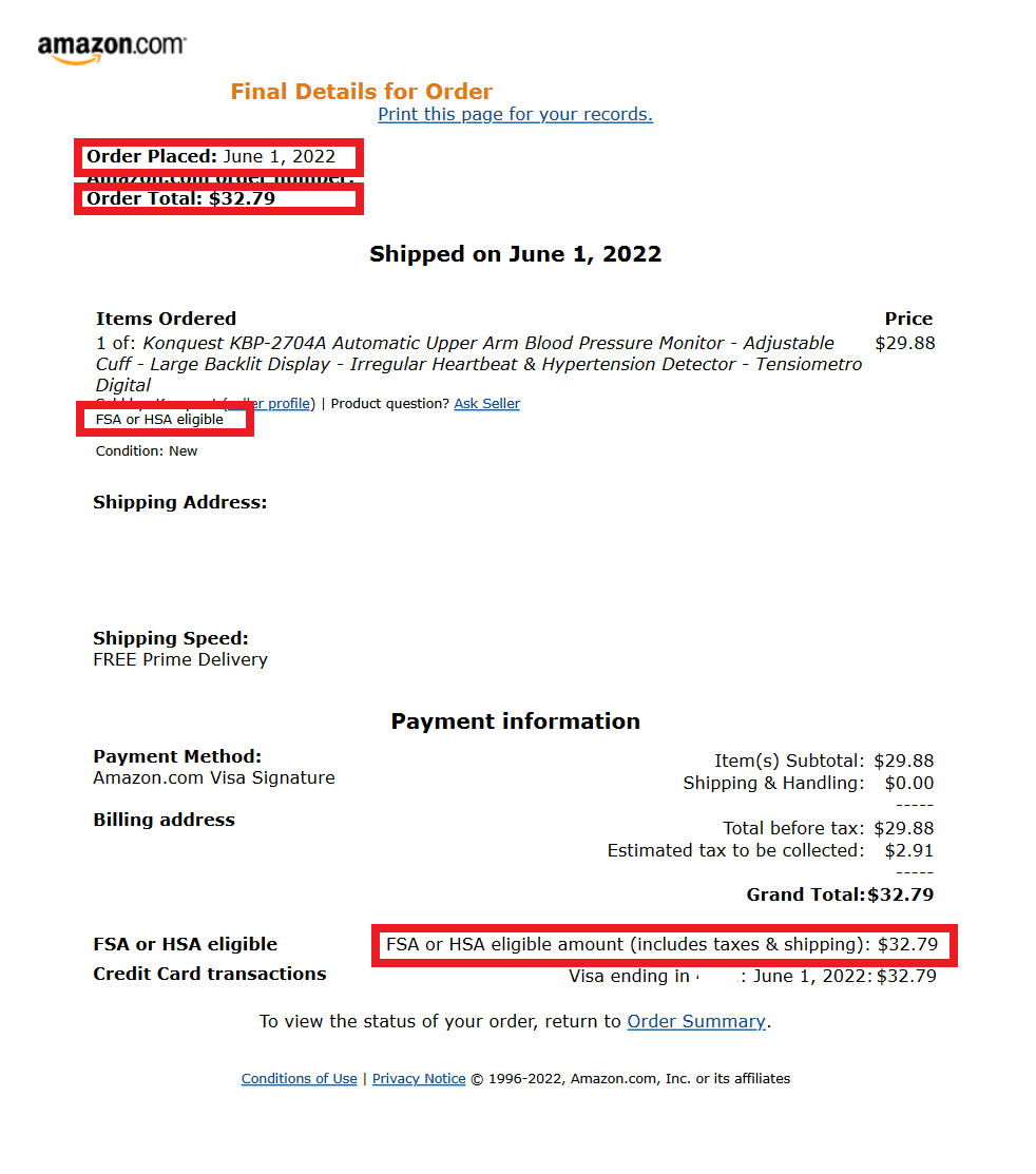 How to read your receipt – GroupHRA